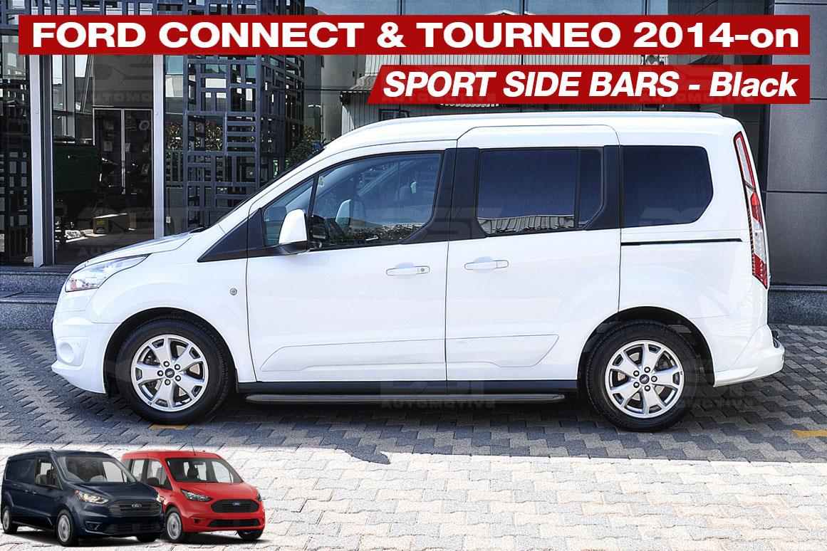 Ford Connect SWB Sports Side Bars Satin Black 14-20 - Seconds - DST ...