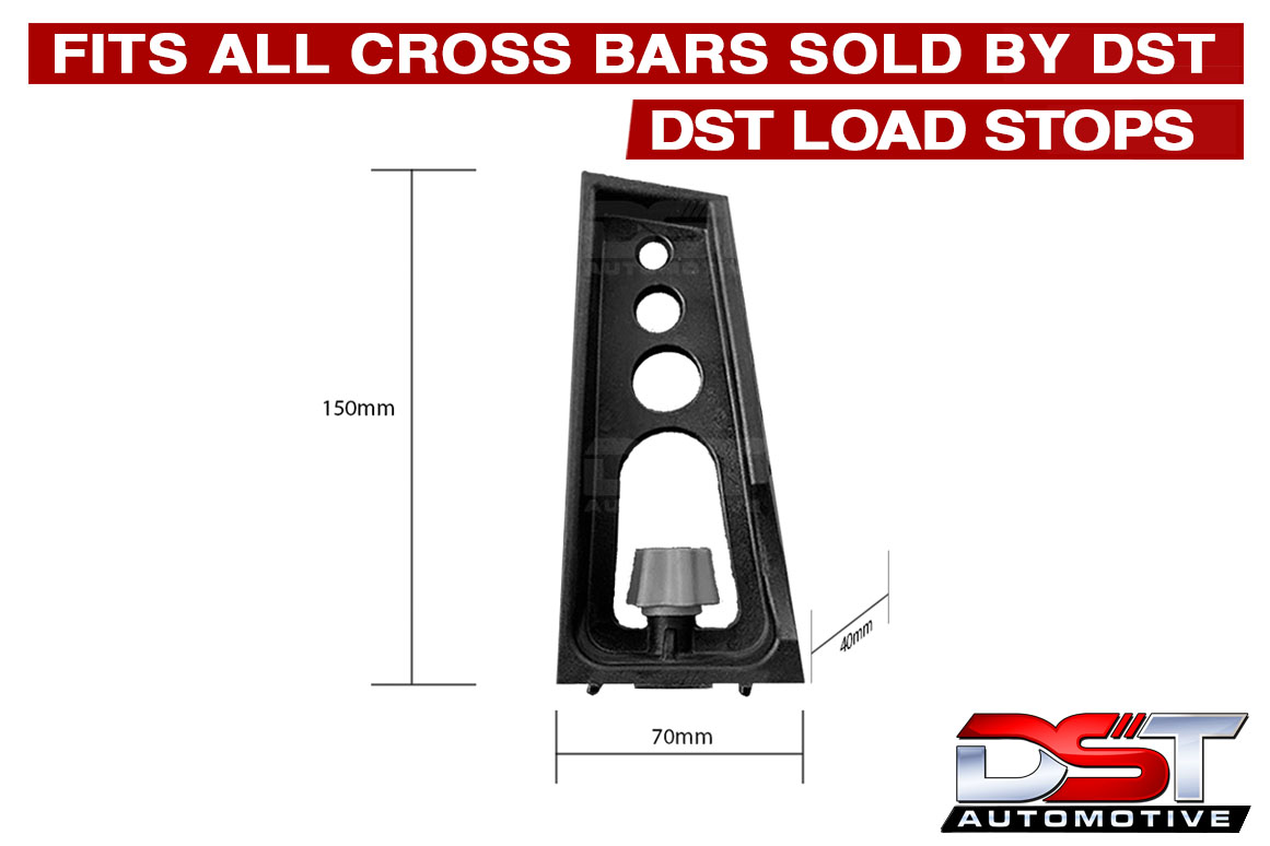 Load Stops for Cross Bars | Load Stop Roof Rack and Roof Rails Silver