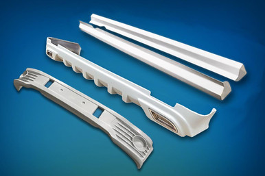 VW T5 Full Body Kit | Transporter Front Splitter, Side Skirts and Rear ...