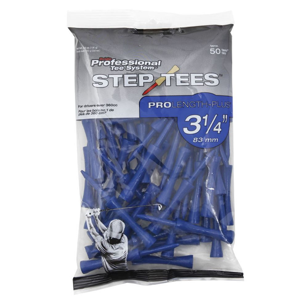PTS 3 1/4" Step Tees - 50 Count - GolfWorks Canada