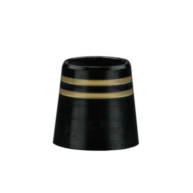 Black/Gold Wood Ferrules - .335" - GolfWorks Canada