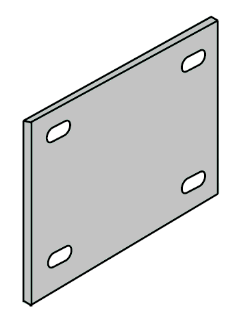266 Series Steel Standard Splice Plate 4 Bolt - Chalfant Manufacturing Co