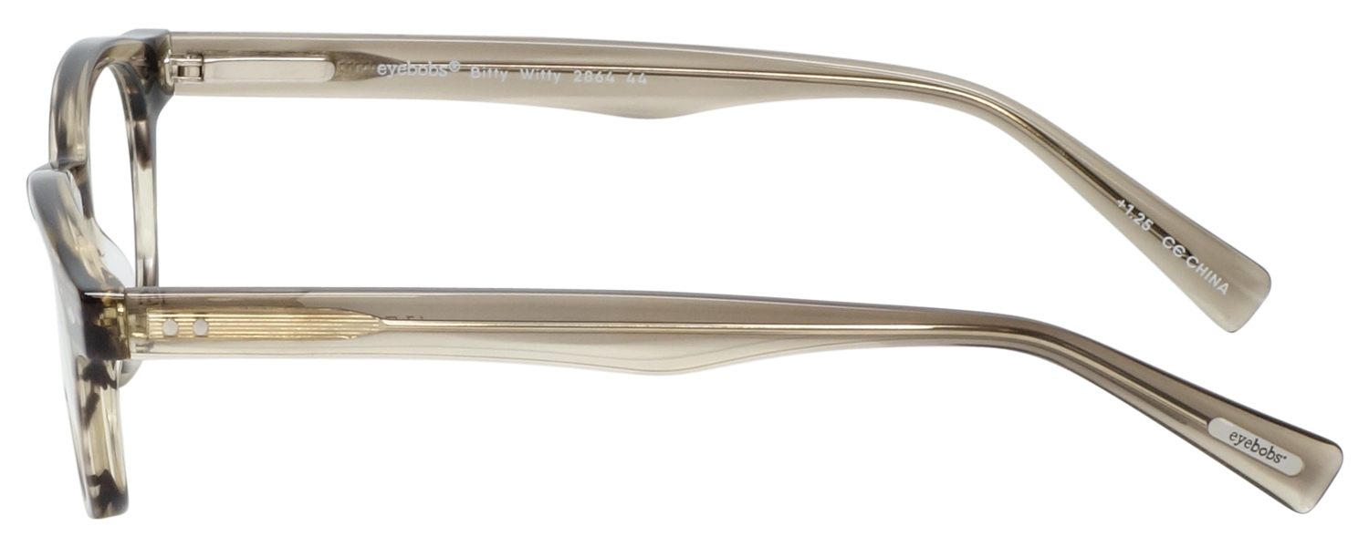 Eyebobs Bitty Witty Ladies Round Reading Glasses Amber Brown Crystal ...