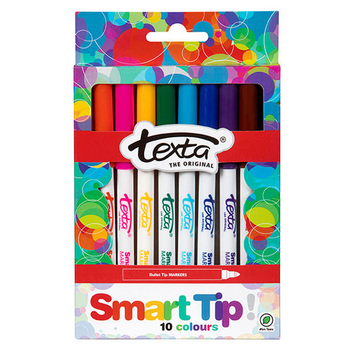 Texta The Original Colouring Marker 10 Pack Smart Tip