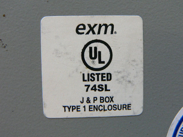 Exm Manufacturing Type 1, 1100 Df, 2410 Electrical Enclosure - Fen ...