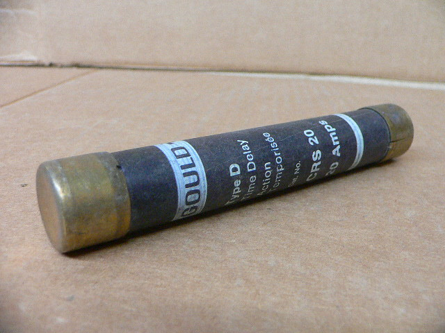 Gould Shawmut Crs20 Type D Time Delay Fuse 20A 600V - Fen Industrial