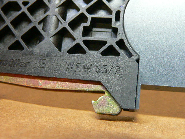 Weidmuller Wew 35/2 Color Black Terminal Block - Fen Industrial