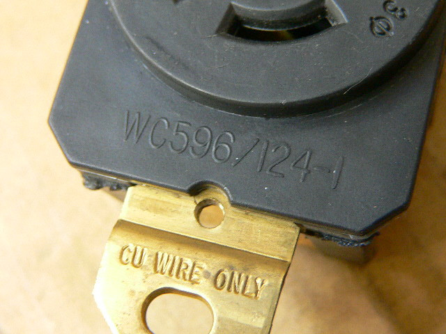 Pass & Seymour, Receptacle, Wc596/124-1, 20A, 250V - Fen Industrial