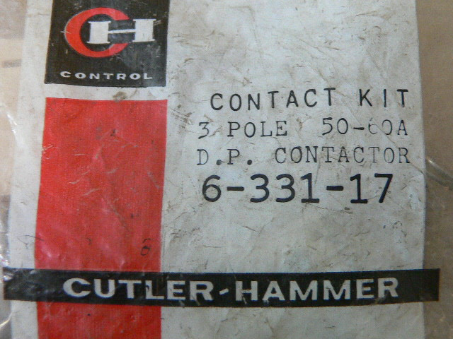 Cutler Hammer 6-331-17 Ac Contactor Contact Kit - Fen Industrial