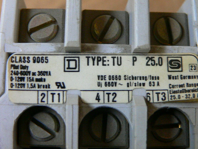 Square D 9065-Tup25.0 Thermal Overload Relay - Fen Industrial