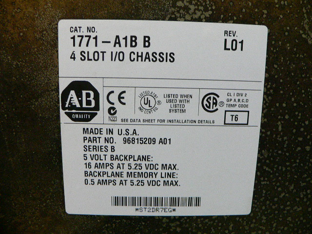 Allen Bradley 1771-A1b 4 Slot I/O Chassis - Fen Industrial
