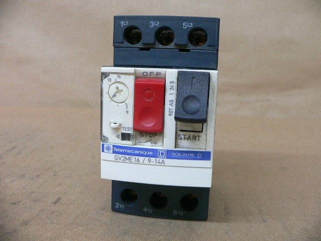 Telemecanique Gv2me16/9-14A Manual Motor Starter 120-600 Vac 1-3 Ph ...