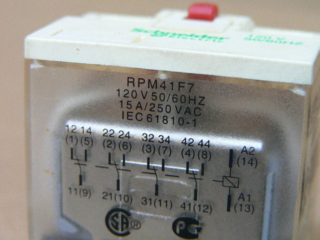 Schneider Electric Rpm41f7 Relay 120V - Fen Industrial