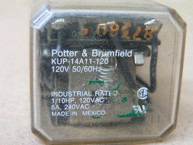 Potter & Brumfield Kup-14A11-120 Relay 120V - Fen Industrial