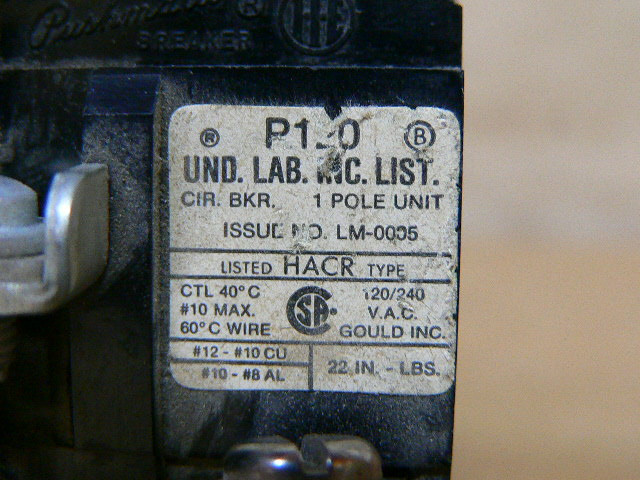 Pushmatic P120 Circuit Breaker - Fen Industrial