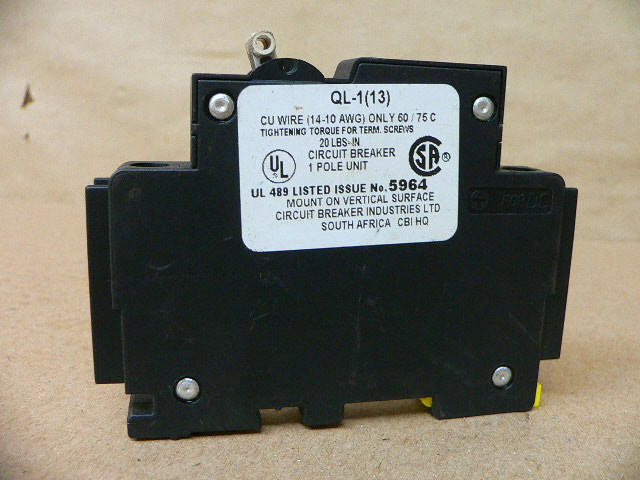 Circuit Breaker Industries Cbi Ql-1-13-Dm-Km-05 Circuit Breaker - Fen ...