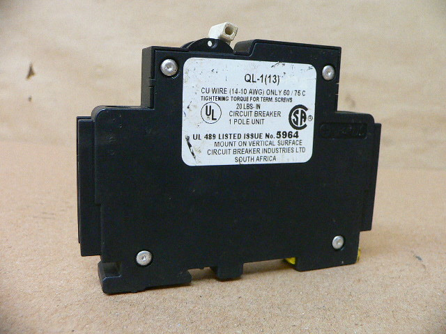 Circuit Breaker Industries Cbi Ql-1-13-Dm-Km-10-A Circuit Breaker - Fen ...