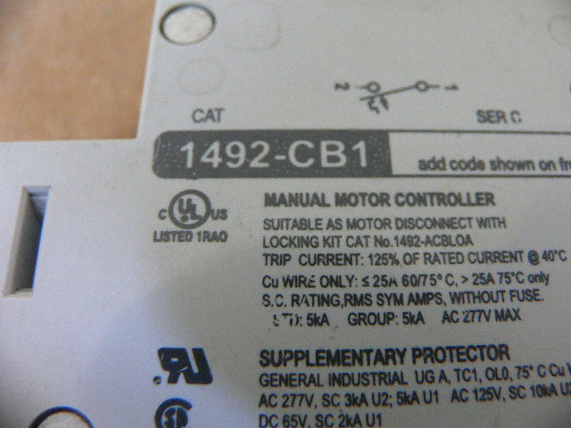 Allen Bradley 1492-Cb1 G010 Circuit Breaker - Fen Industrial