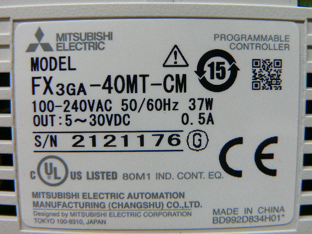 Mitsubishi Electric Fx3ga-40Mt-Cm Plc Module - Fen Industrial