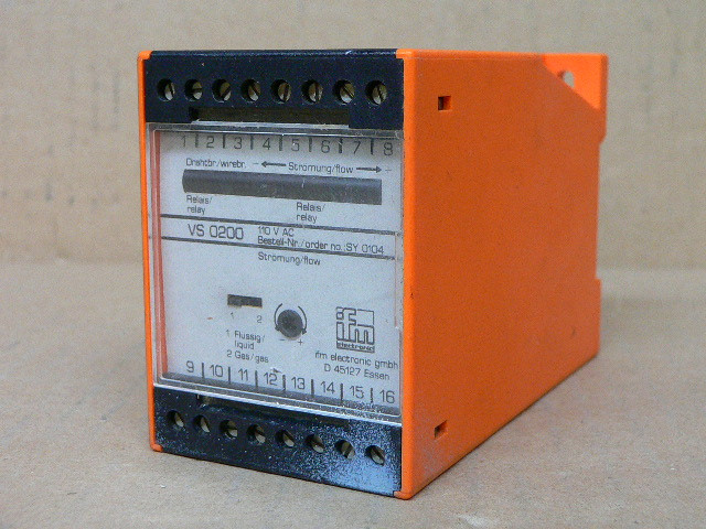 Ifm Efector Flow Sensor Controller 110 Vac Model Vs0200 - Fen Industrial