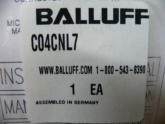 Balluff Micro-Change Attachable Male Straight Connector, C04cnl7 - Fen ...