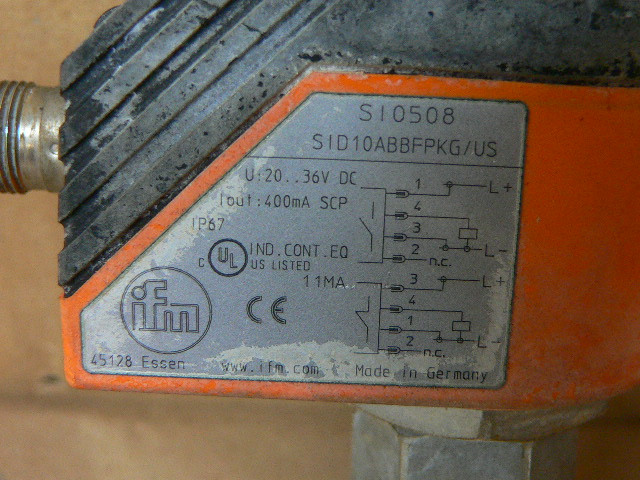 Ifm Si0508 Flow Monitor Switch 19-36Vdc 250Ma Ip67 Scale Display ...