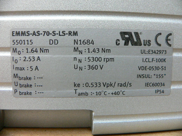 Festo Emms-As-70-S-Ls-Rm ( Emmsas70slsrm ) 550115 ! New ! - Fen Industrial