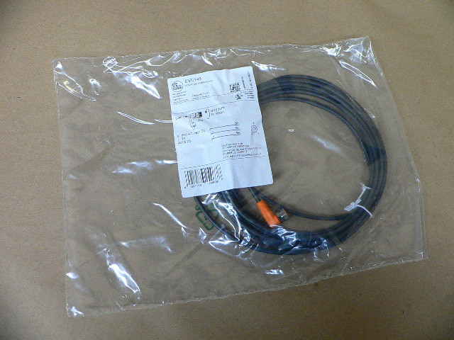 Ifm Efector Evc145 Cable W/ Angled Socket Brand New - Fen Industrial