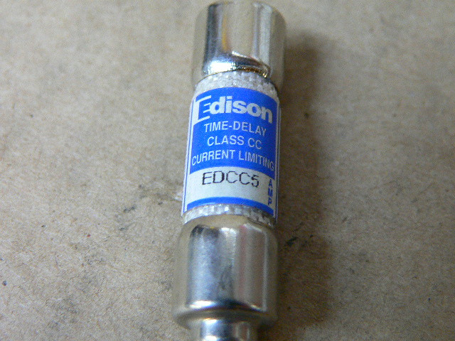 Edison Edcc5 Fuse 5 Amp 600V Slow Blow Class Cc Time Delay Fuse ...