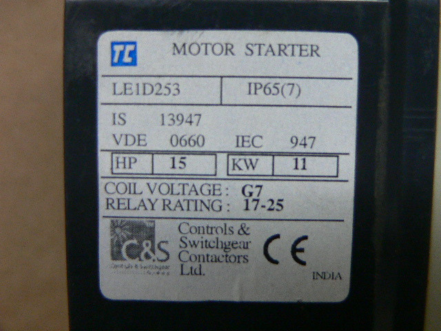 Tc Le1d253 Motor Starter With Siemens 3Tf49 Contactor And 3Ua58 ...
