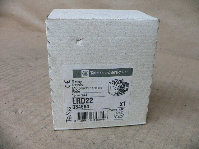 Telemecanique Lrd-22 Lrd22 Thermal Overload Relay Motor Protection 16 ...