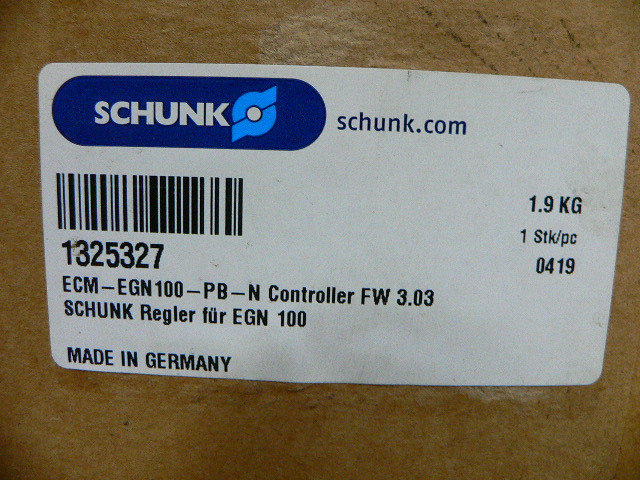 Schunk Ecm-Egn100-Pb-N Controller Fw 3.03, 1325327 - Fen Industrial