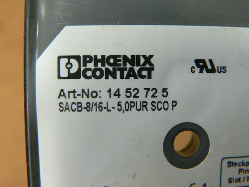 Phoenix Contact Sacb-8/16-L- 5 0Pur Sco P Sensor/Actuator Box, 8Slot 5M ...