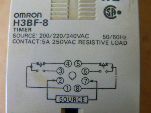 Omron H3bf-8 Timer 250Vac Contact 5 Amp - Fen Industrial