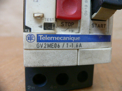 Telemecanique Gv2me06 /1-1.6A Circuit Breaker - Fen Industrial