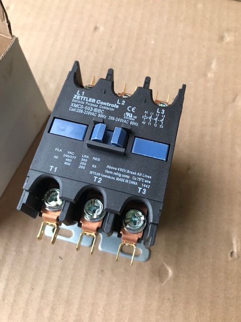 American Zettler Xmc0-503-Ibbc Definite Purpose Contactor 50A 208V ...