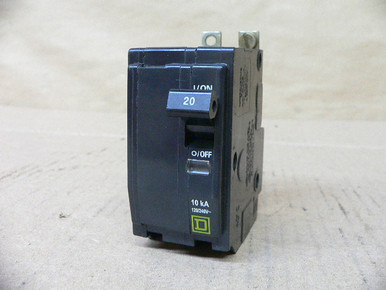 Square D Qob220 20 Amp 2 Pole Bolt-On 120/240 Volt Circuit Breaker ...
