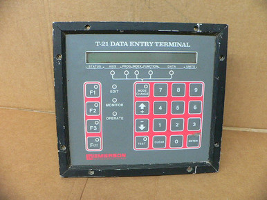 Emerson 820021-00 T-21 Data Entry Panel - Fen Industrial