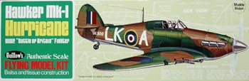 GUI506 Guillows Hawker MK-1 Hurricane Model Kit - Graves RC Hobbies