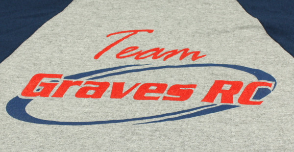 GVSTEAMG-C Graves RC Hobbies Team Shirt, Grey - Graves RC Hobbies