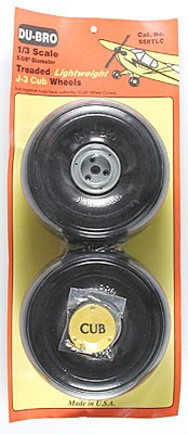 DUB558TLC Dubro 1/3 Lightweight J-3 Cub Wheels (2) - Graves RC Hobbies