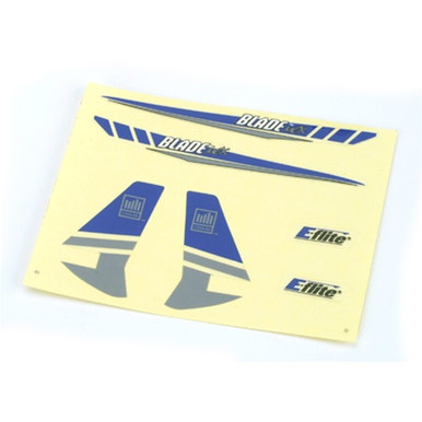 EFLH2230 BLADE Decal Sheet, Blue/Silver Graphics: BMCX - Graves RC Hobbies