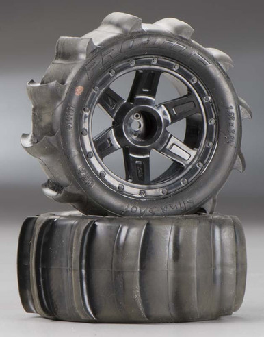 PRO1010110 Pro-Line Sling Shot 2.2" Sand Tires Mounted 1/16 E-Revo ...