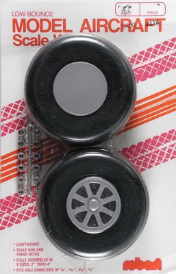 ROB118 Robart Scale Straight Tread Wheels 4" (2) - Graves RC Hobbies
