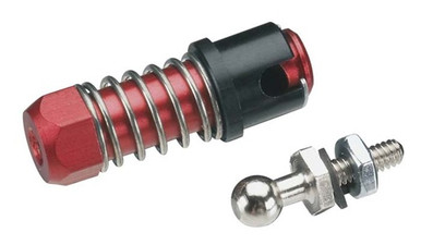 SUL590 Sullivan Aluminum Ball Connector w/Sleeve 2-56 Red - Graves RC ...