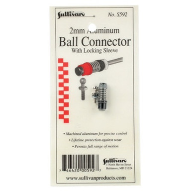 SUL592 Sullivan Aluminum Ball Connector w/Sleeve 2mm Green - Graves RC ...