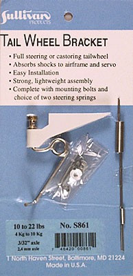SUL861 Sullivan Tailwheel Bracket 60-1/4 10-22 lbs - Graves RC Hobbies