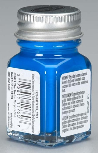 TES1176TT Testors Blue Fluorescent 1/4 oz - Graves RC Hobbies