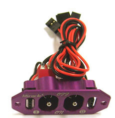 SWDPURPLE MIRACLE RC Dual Switch PURPLE - Graves RC Hobbies