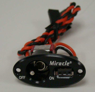 SWOBLACK MIRACLE RC Single Oval Switch BLACK - Graves RC Hobbies